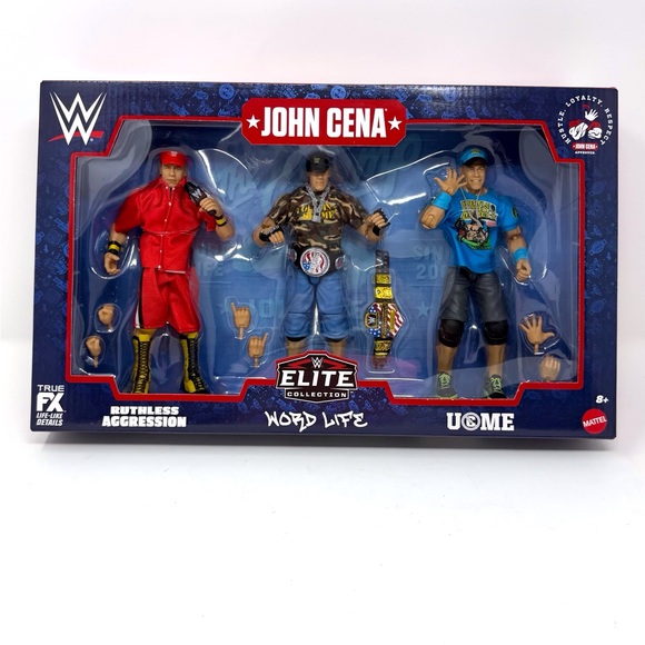 Mattel | Toys | Wwe Elite John Cena 3pack Action Figure Set Collectible ...